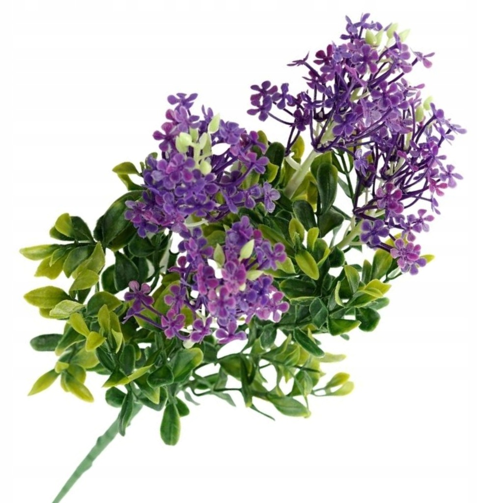 BEZ FIOLETOWY OZDOBNA GAŁĄZKA DEKORACJA KWIAT BZU - 13360827524 ...