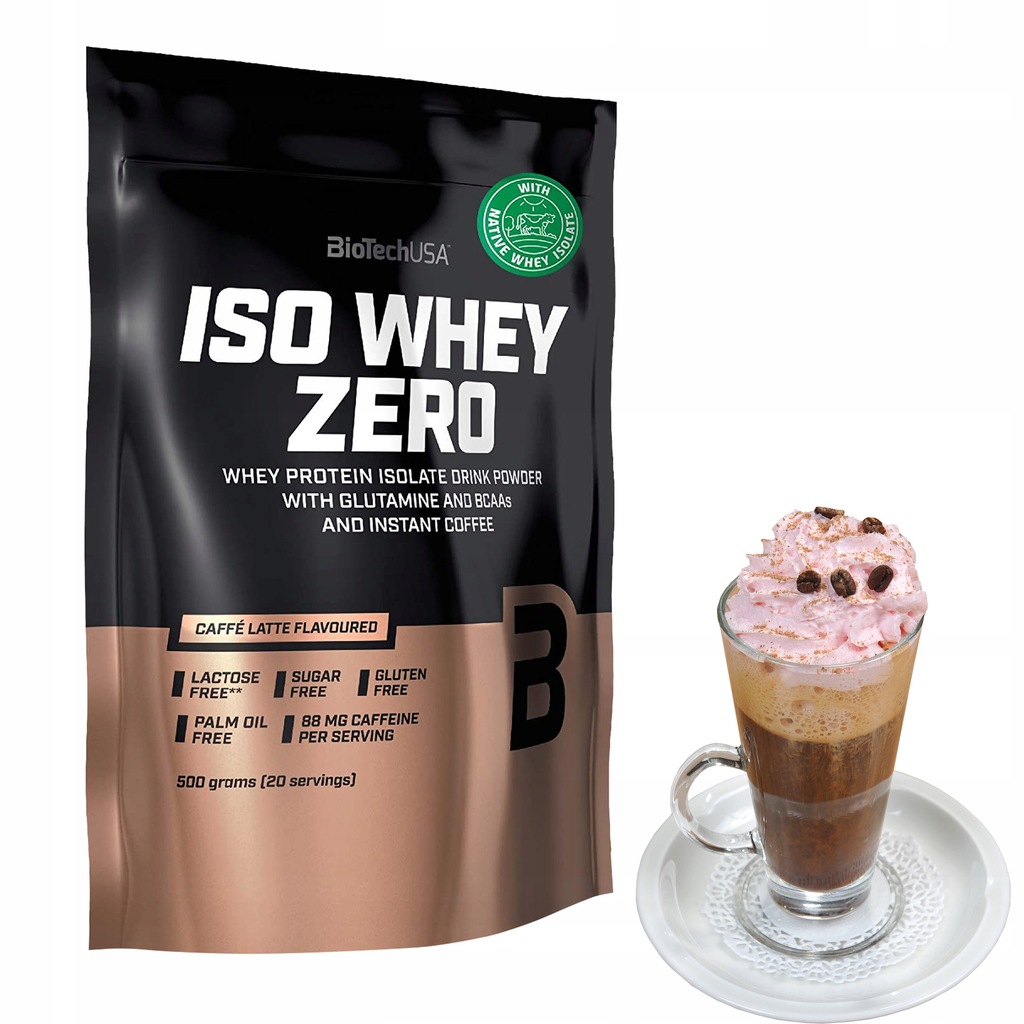 BIOTECH ISO WHEY ZERO 500G IZOLAT BIAŁKA NATIVE - 11070411619 ...