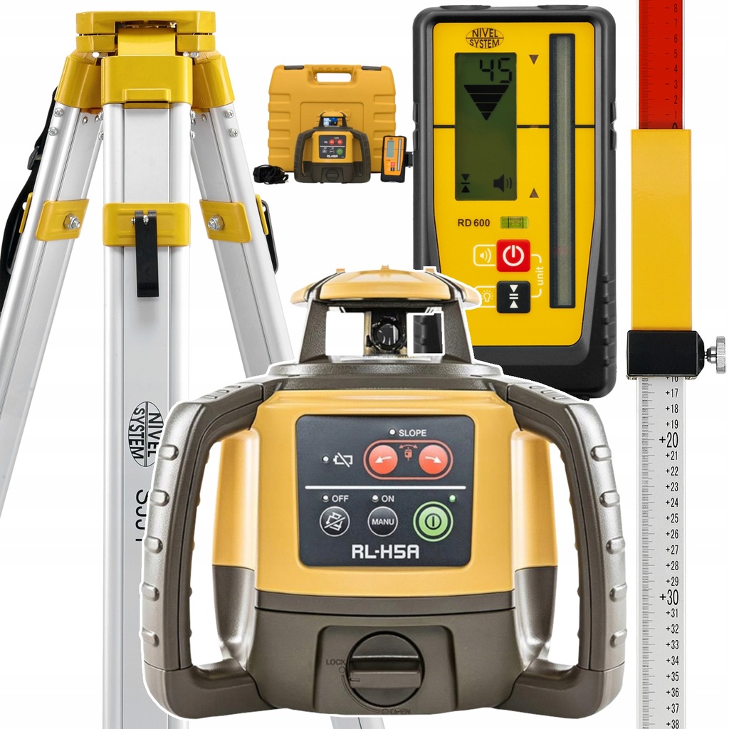 Niwelator laserowy TOPCON RL-H5A DIGITAL Zestaw - 8438180869 ...