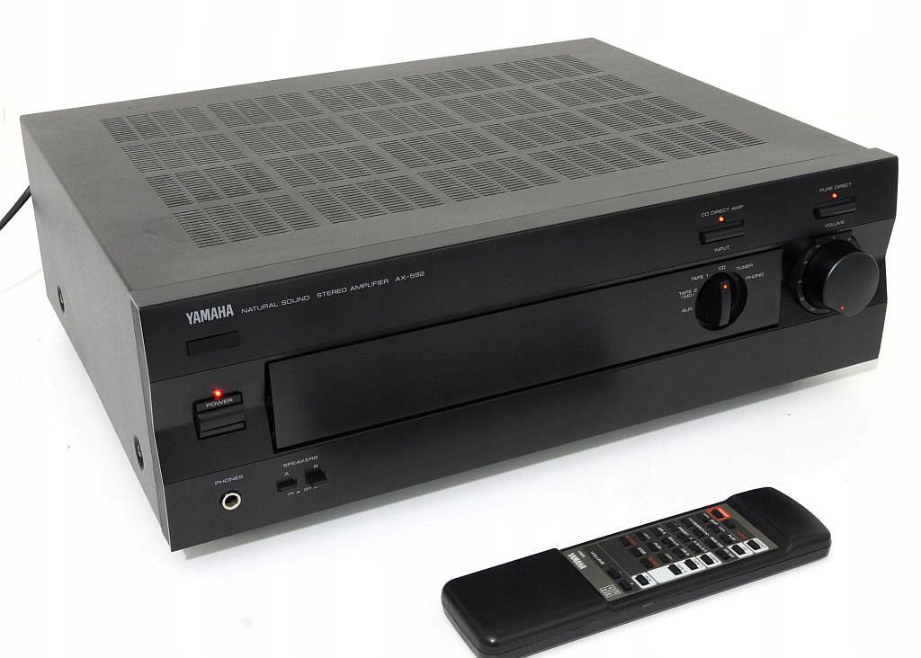 YAMAHA AX-592 ZNAKOMITY WZMACNIACZ STEREO PILOT ! - 15152267899 - oficjalne archiwum Allegro