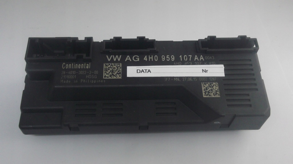 PORSCHE PANAMERA 4H0959107AA MODUŁ STEROWNIK KLAPY - 7699186213 ...