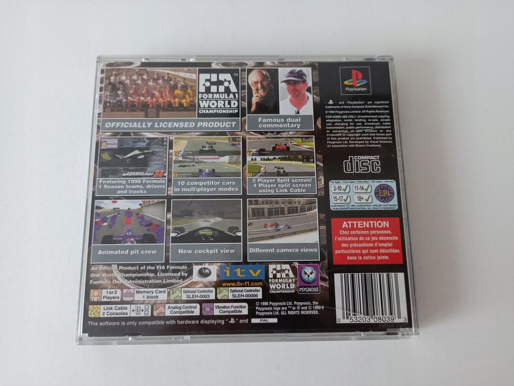 Купить ФОРМУЛА 1 98 Sony PlayStation (PSX): отзывы, фото и ...