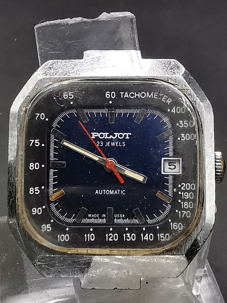 803 STARY UNIKALNY ZEGAREK NARĘCZNY POLJOT AUTOMAT - 13264360701 - oficjalne archiwum Allegro