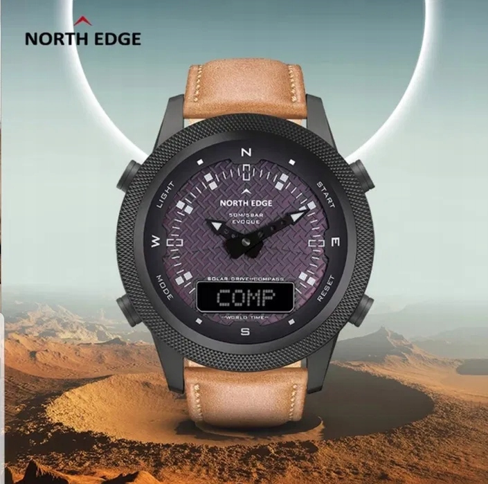 NORTH EDGE Inteligentny Zegarek Kompas SOLARNY!!! - 12263768073 - oficjalne archiwum Allegro