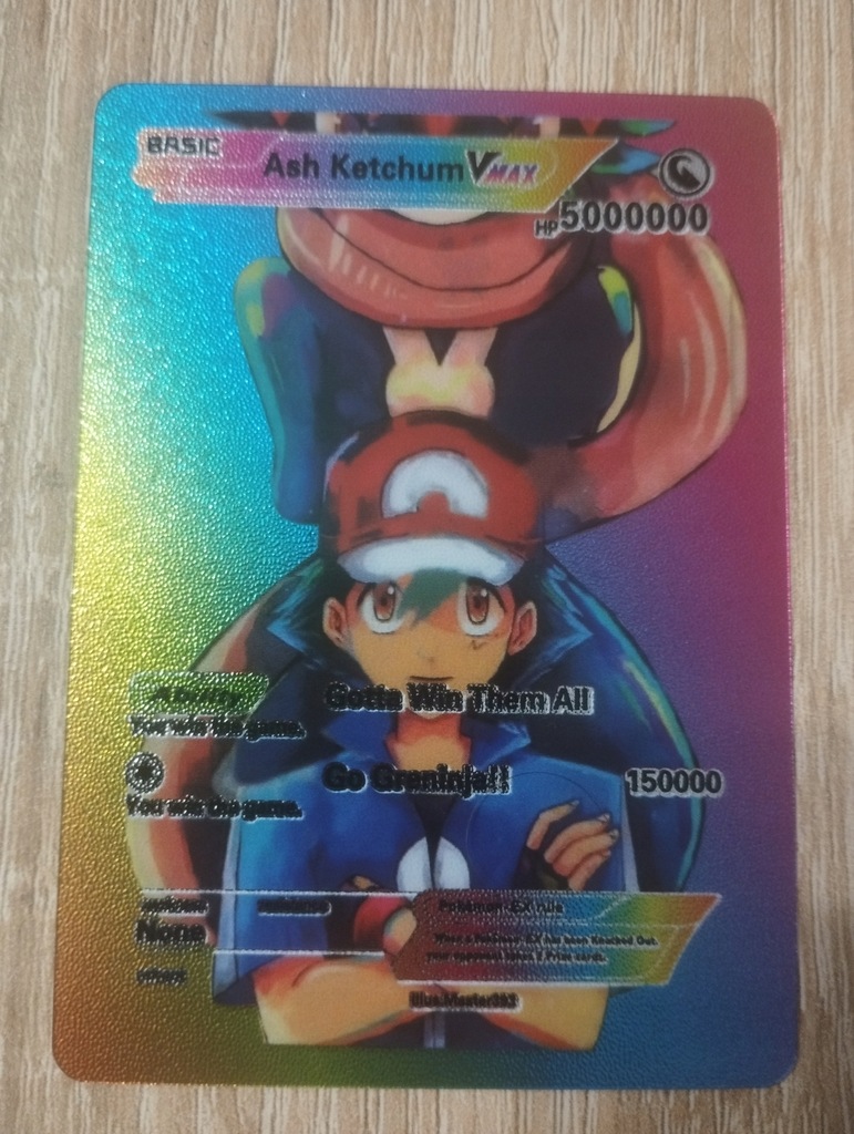 BROKATOWA karta Pokemon ASH KETCHUM - 13141634345 - oficjalne archiwum ...
