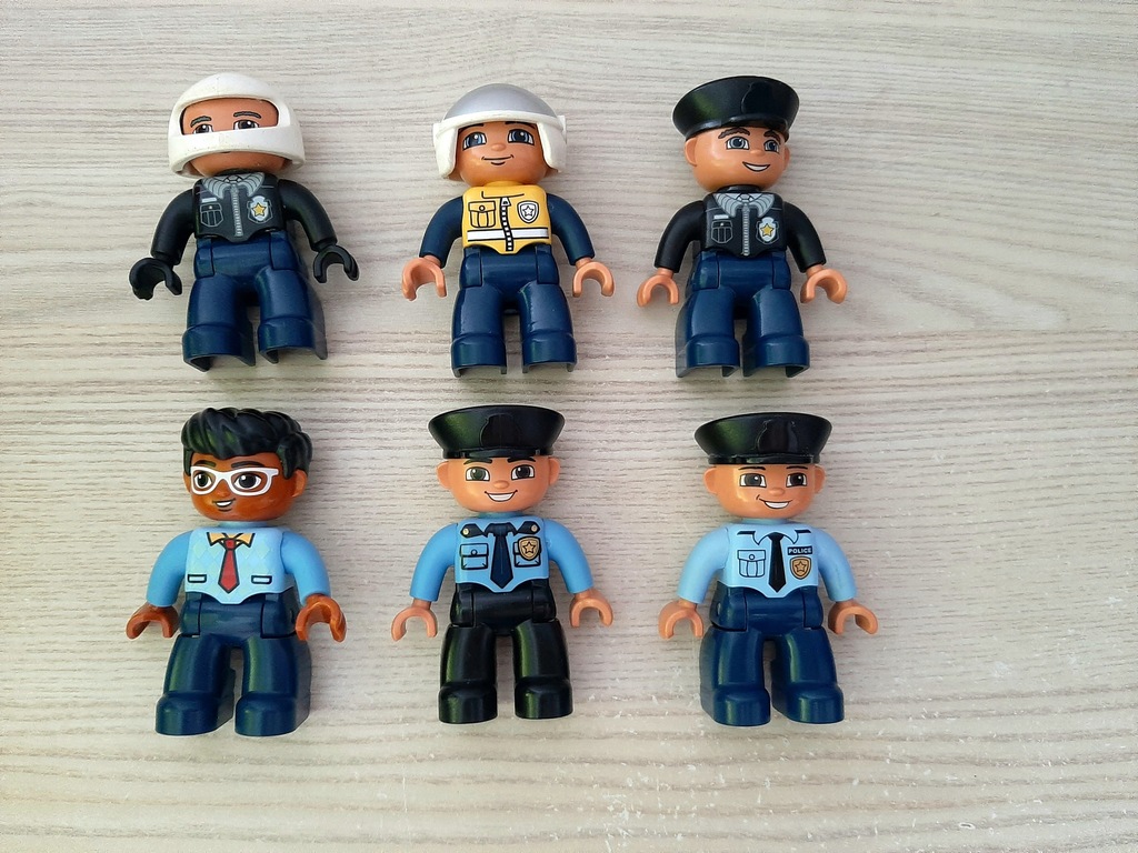 LEGO DUPLO figurka TATA PAN POLICJANT 1sztuka bdb - 7905483049 ...