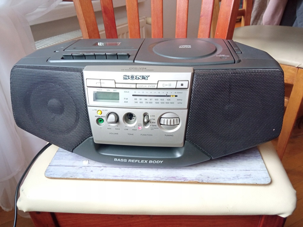 Radio magnetofon Sony CFD-V24 - 15175358415 - oficjalne archiwum Allegro