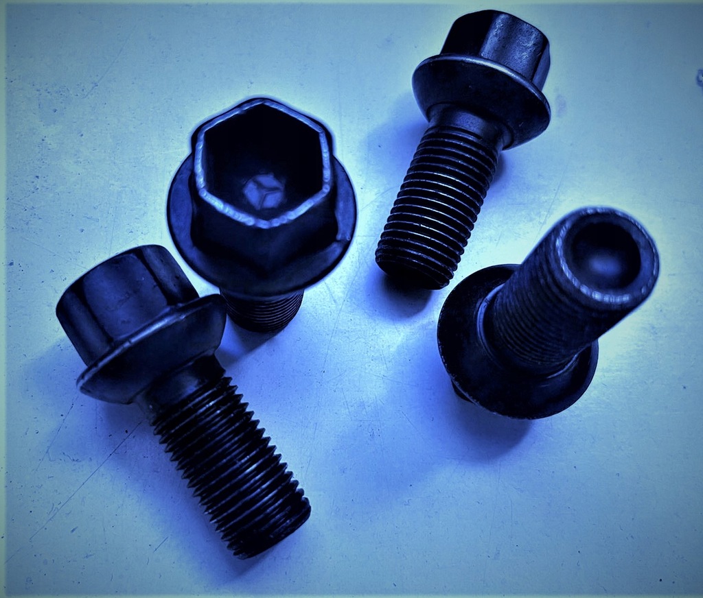 Sruby koła Mercedes M14 x 1.5 czarne oryginał kula - 13065532940 ...