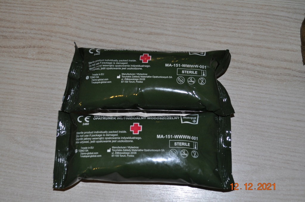Opatrunek indywidualny wodoszczelny - 11560160747 - oficjalne archiwum Allegro