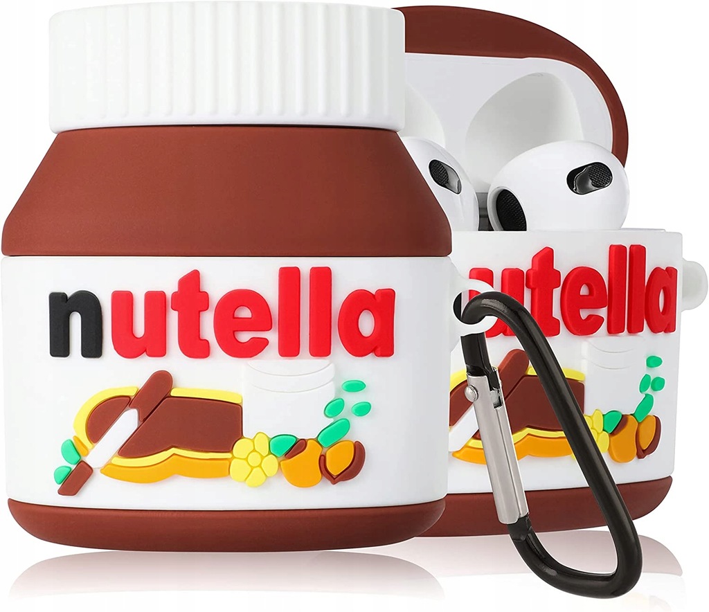CASE ETUI do AirPods PRO śmieszne wzory NUTELLA - 12776258153 ...
