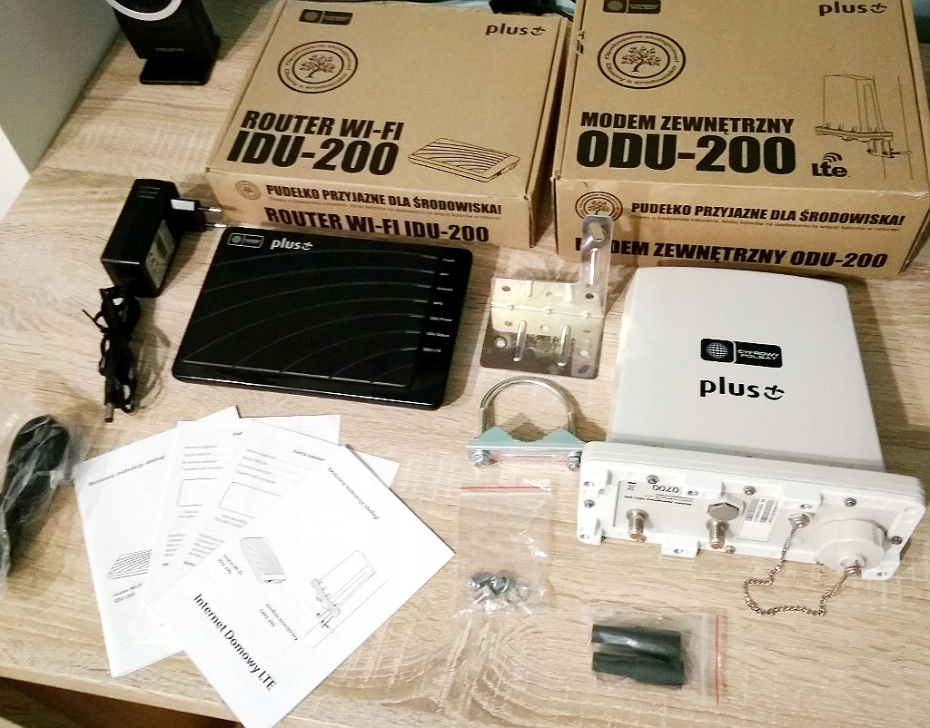 ZESTAW ROUTER MODEM ODU IDU 200 PLUS GWARANCJA - 7982598620 - oficjalne archiwum Allegro