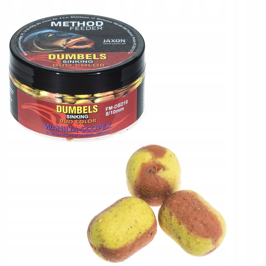 JAXON DUMBELS DUO COLOR METHOD 8/10 WANILIA SCOPEX - 11797685002 - oficjalne archiwum Allegro