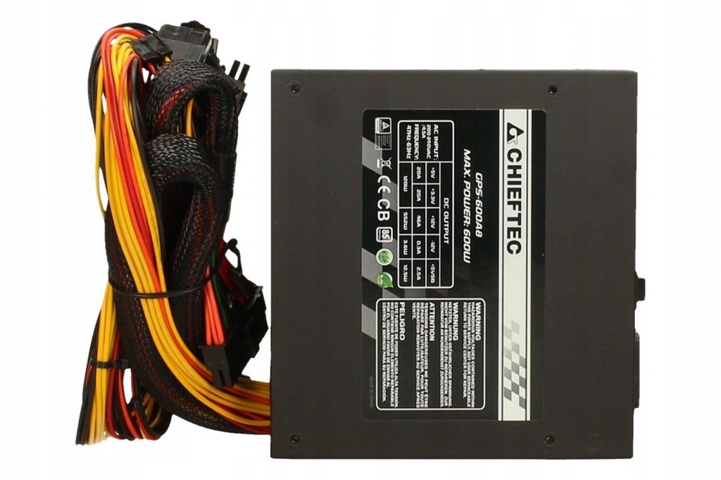 CHIEFTEC GPS-600A8 600W ATX-12V,12cm, actice PFC - 11682149072 ...