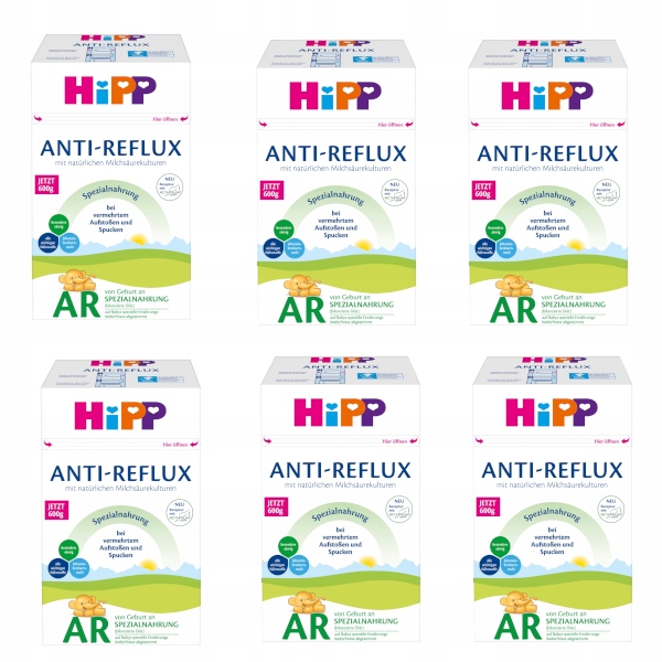 Mleko HiPP AR przeciw nadmiernemu ulewaniu 6x600g - 11505467434 ...