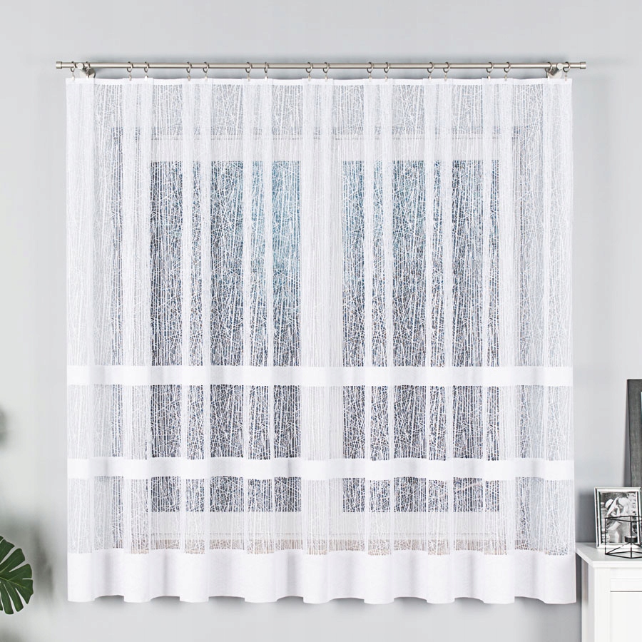 Firany na metry 160cm firanki żakardowe wzory - 12873190486 - oficjalne archiwum Allegro