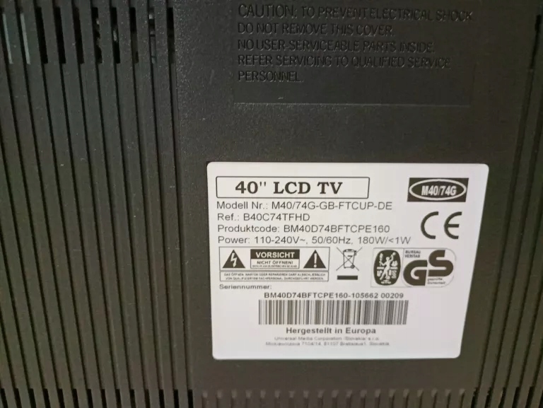 TELEWIZOR BLAUPUNKT M40/74G-GB-FTCUP-DE + PILOT - 12263558380 - oficjalne archiwum Allegro