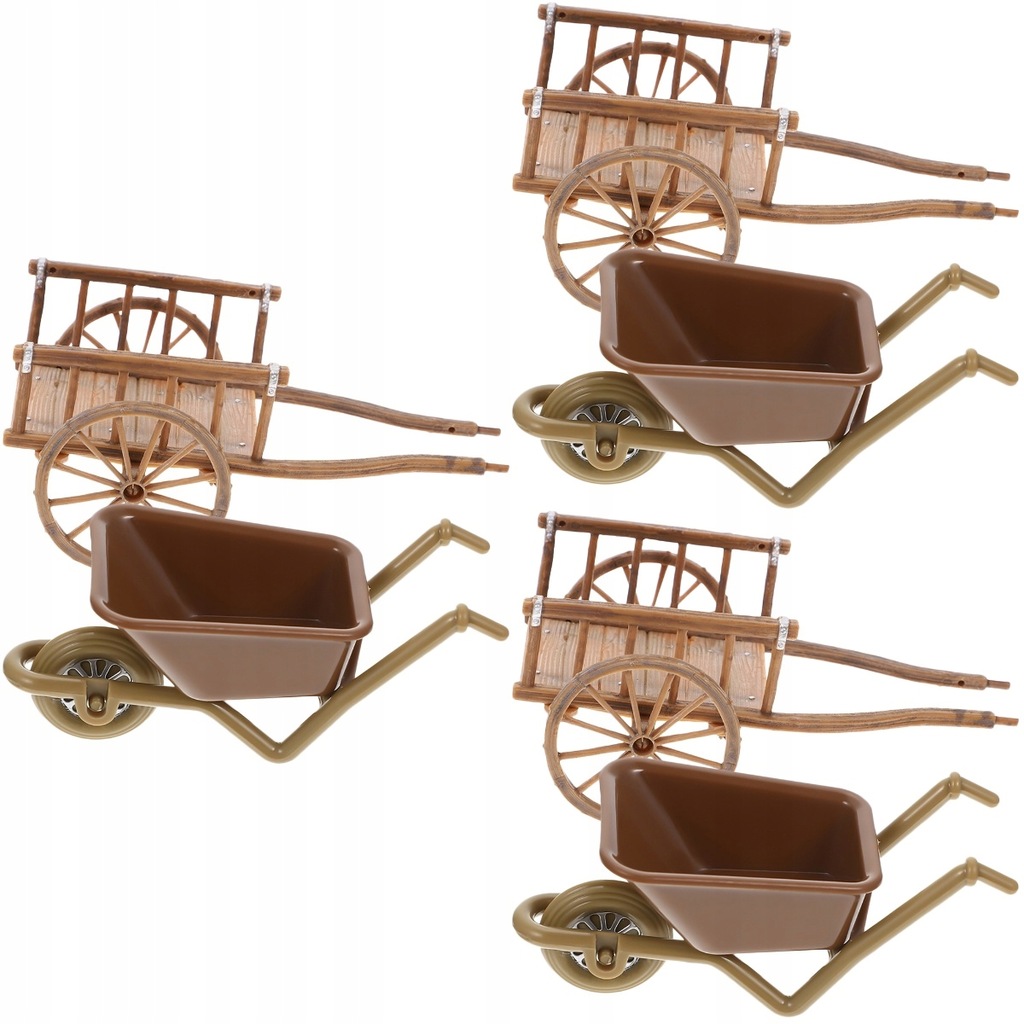 Simulation Cart Wheel Cart Cart Figure Toy 6 Pcs - 13323793751 ...