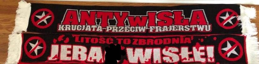 2 szaliki anty wisla (CRACOVIA, ARKA, LECH) - 14403530351 - oficjalne ...