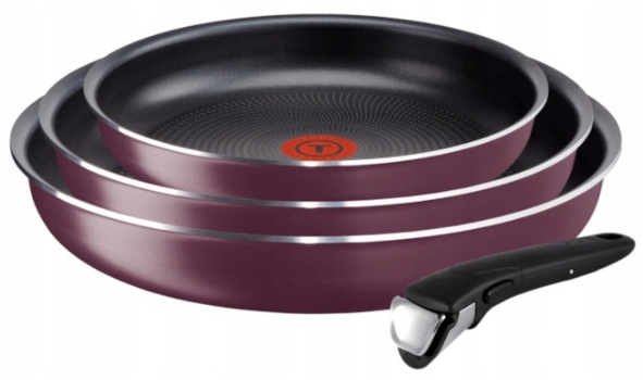 PATELNIA TEFAL INGENIO ZESTAW 22/24/26cm + RĄCZKA - 12888500738 - oficjalne archiwum Allegro