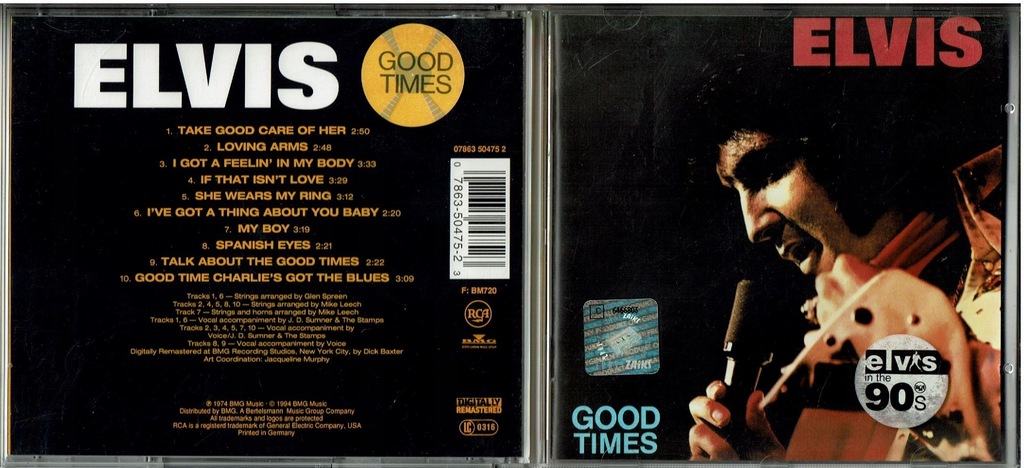 ELVIS PRESLEY - Good Times [CD] wyd. 1994 - 12162353253 - oficjalne ...
