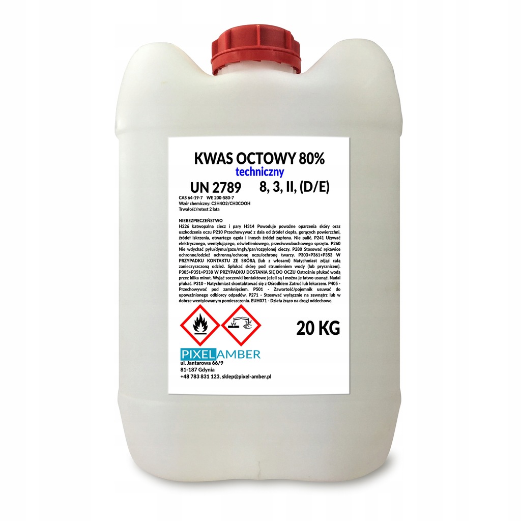 KWAS OCTOWY 80% Techniczny - 20KG - 12668091981 - oficjalne archiwum ...