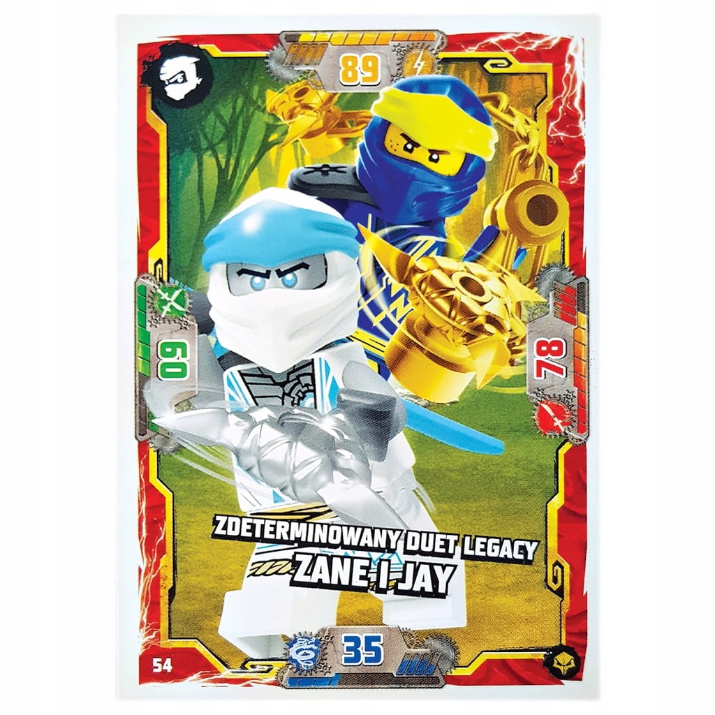 Karta LEGO Ninjago S7 NP 54 Duet Legacy Zane i Jay - 12601631197 ...