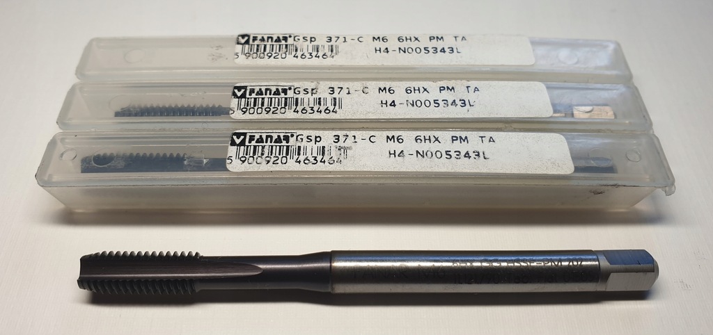 Gwintownik HSSE PM DIN371 C A1 M6 6HX FANAR - 15091668847 - oficjalne archiwum Allegro