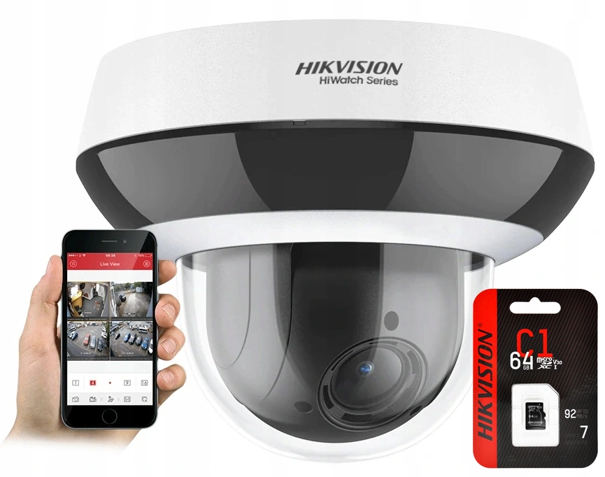 Kamera Obrotowa IP 4Mpx Hikvision Zewnętrzna 64Gb - 12514253997 - oficjalne archiwum Allegro