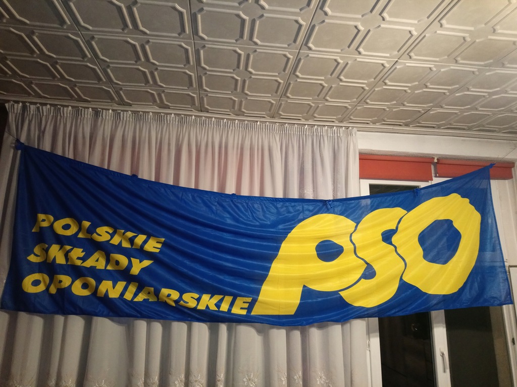 FLAGA REKLAMOWA PSO POLSKIE SKŁADY OPONIARSKIE - 12549871954 ...