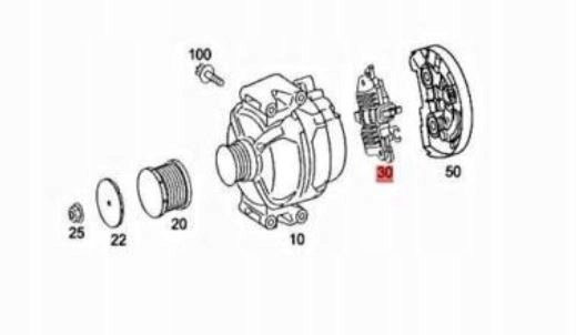 ORYGINALNY REGULATOR NAPIĘCIA MERCEDES W221 - 13576509216 - oficjalne ...