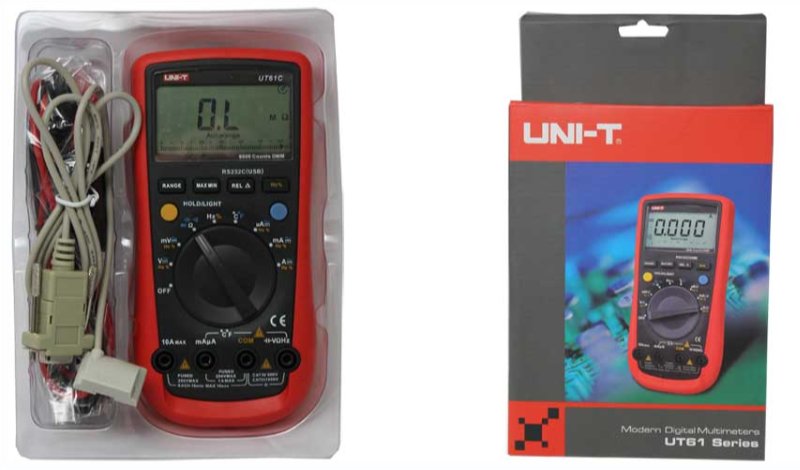 MULTIMETR MIERNIK UNI-T UT61C AUTO RS232 - 6758562106 - oficjalne archiwum Allegro