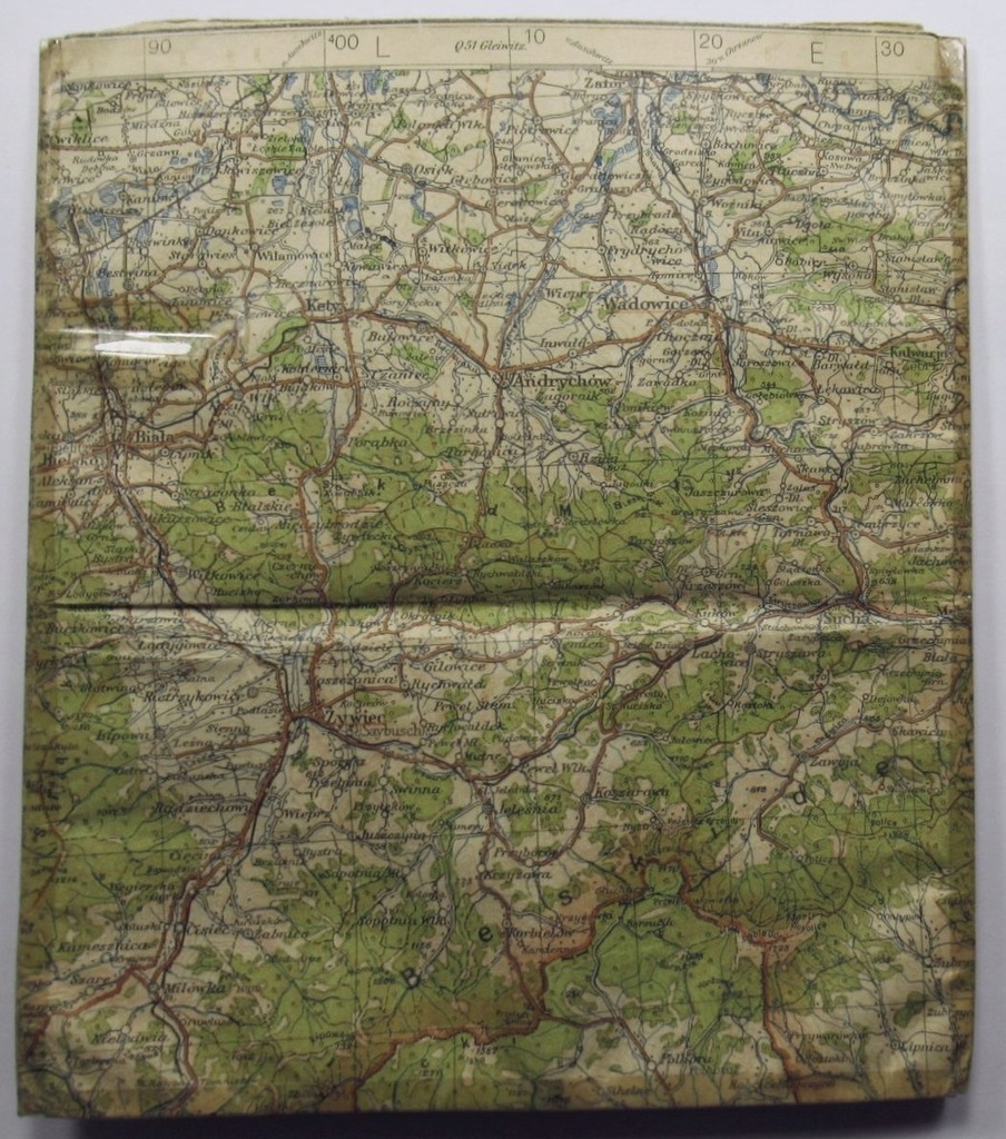 Mapa Zakopane, Cieszyn, ZAOLZIE, SPISZ, 1939 - 12775527501 - oficjalne ...