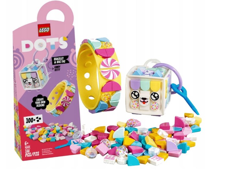 Lego Dots 41944 Candy Kitty Cukierkowa Kicia 2w1 - 12061393707 ...