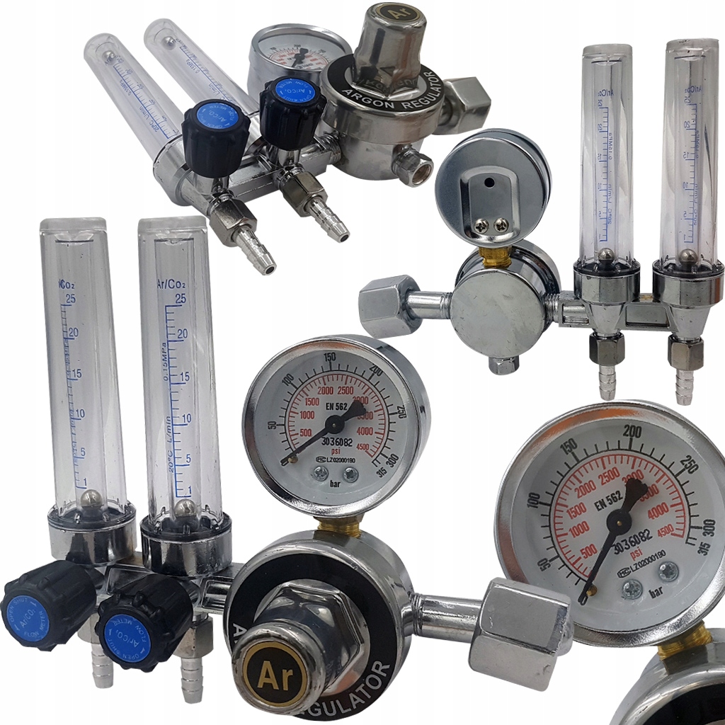 REDUKTOR CO2 / ARGON ROTAMETR x 2 MIG TIG MAG - 13917337961 - oficjalne archiwum Allegro