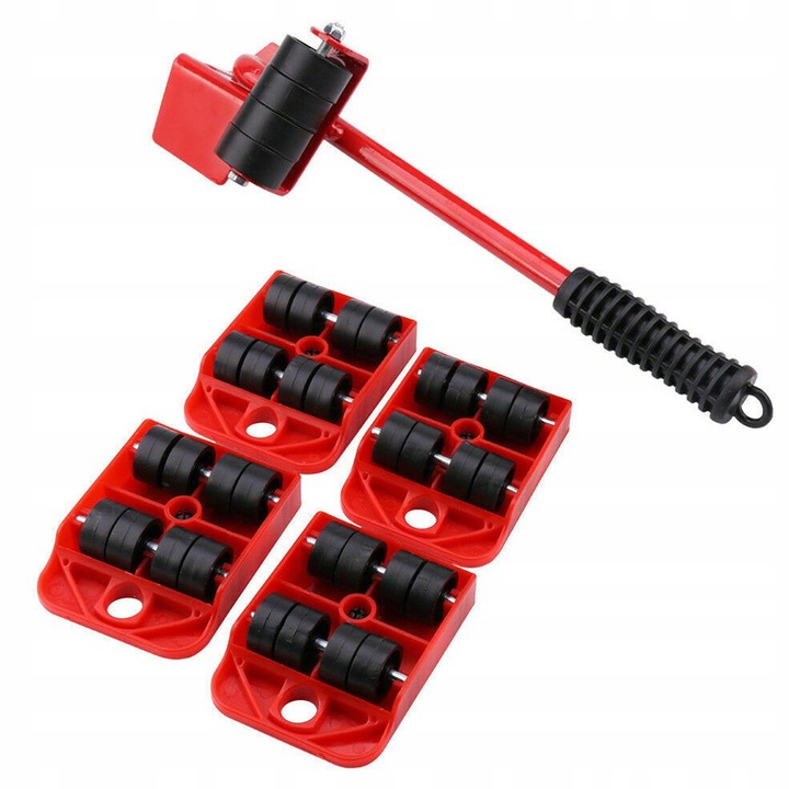ZESTAW ROLKI DO TRANSPORTU PRZESUWANIA MEBLI 150kg - 12346201059 ...