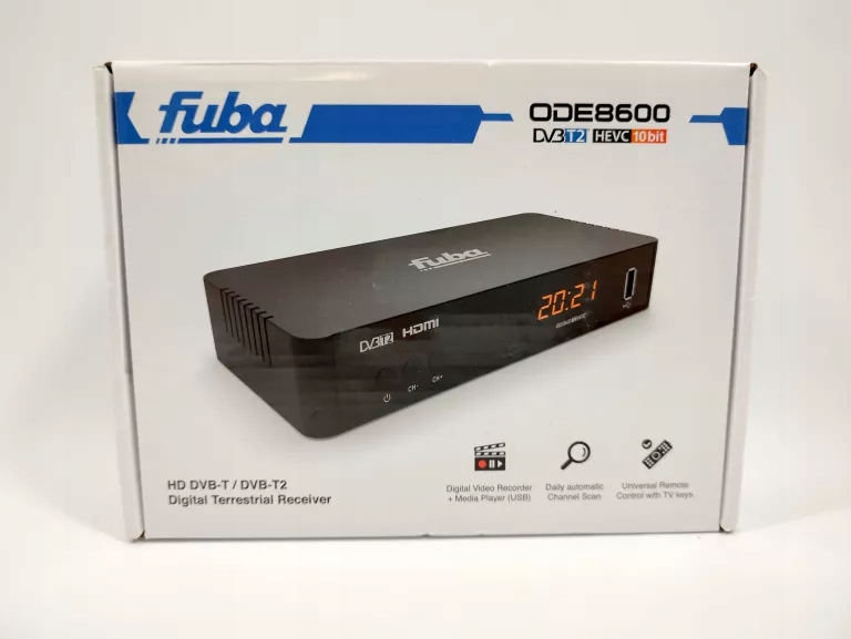 TUNER DVB-T2 HEVC DEKODER TV PVR FUBA ODE8600 - 12683006923 - oficjalne ...