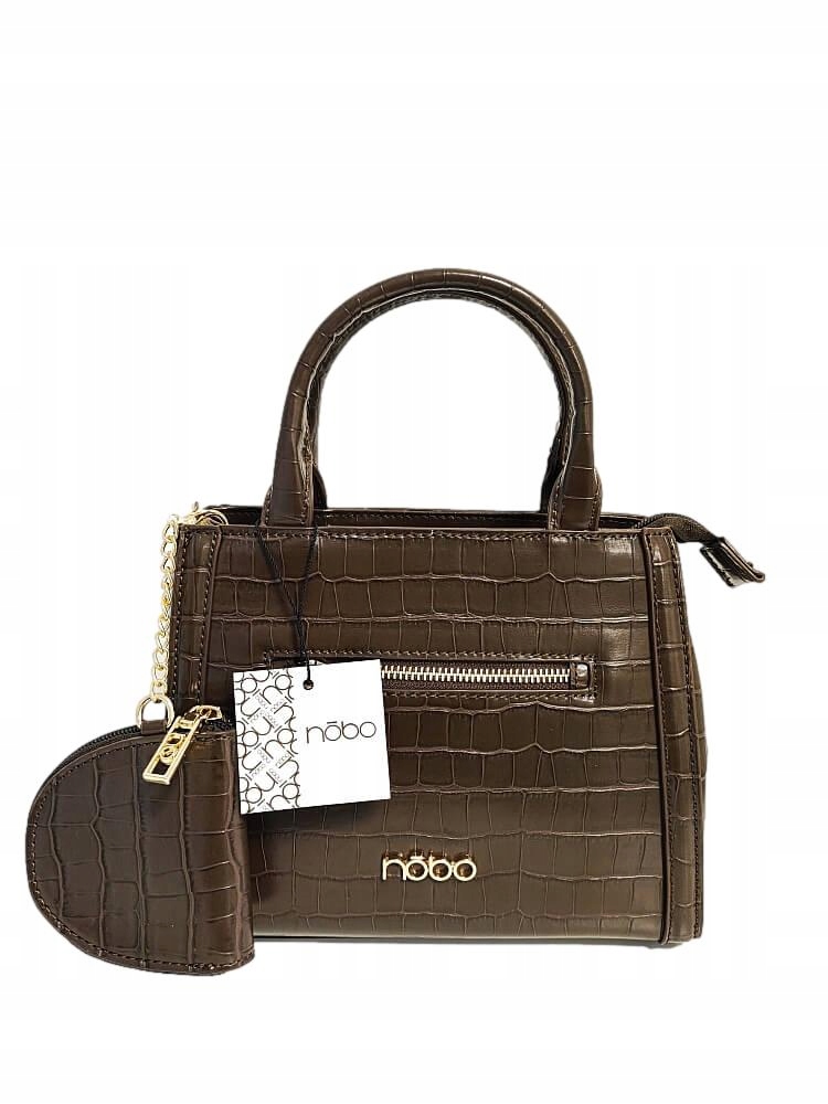 Nobo torebka kuferek brązowa design - 12945545142 - oficjalne archiwum Allegro
