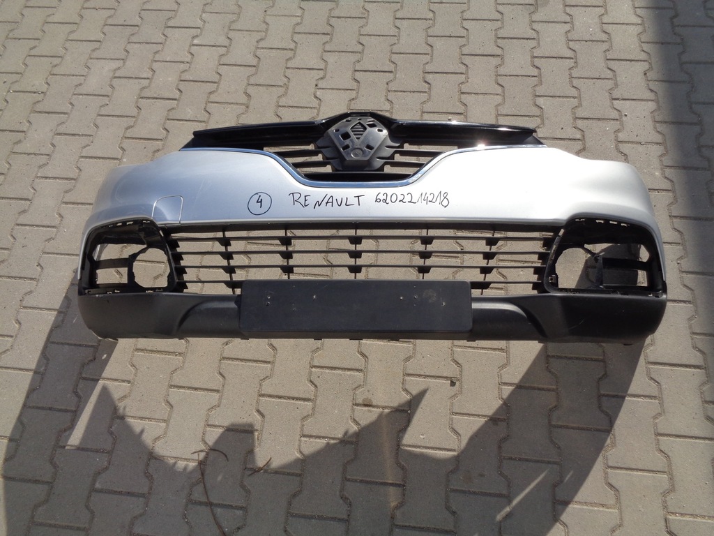 RENAULT CAPTUR ZDERZAK PRZÓD 620221421R SREBRNY - 7340732079 ...