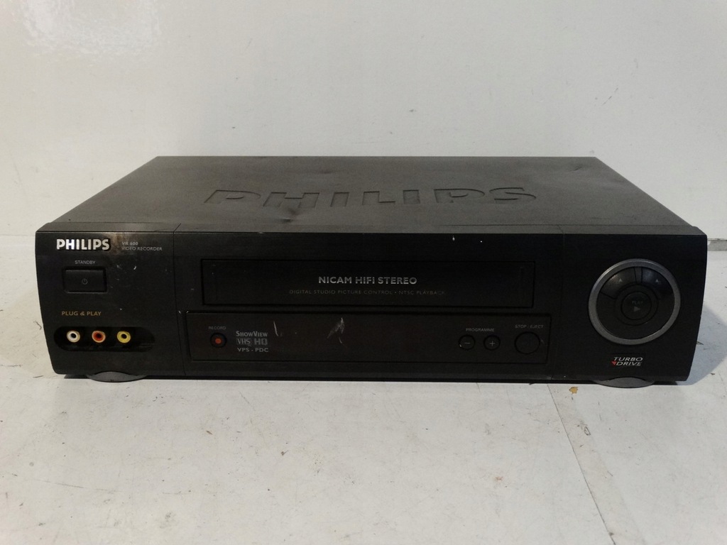 PHILIPS VR600 - MAGNETOWID VHS - - 13259393098 - oficjalne archiwum Allegro