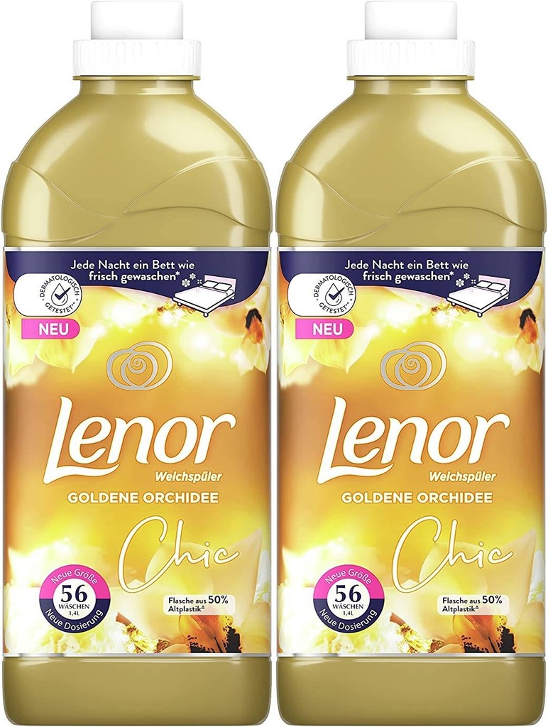 LENOR GOLDENE ORCHIDEE PŁYN DO PŁUKANIA 2x56 112 p - 12650508851 - oficjalne archiwum Allegro