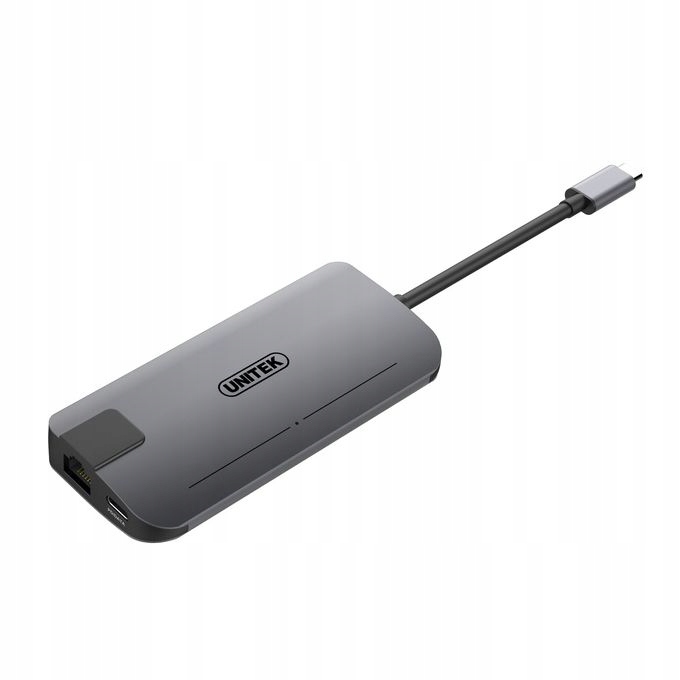 UNITEK Rozdzielacz Hub USB-C Power Delivery 60W HDMI VGA USB Ethernet RJ45 - 17008611786 ...