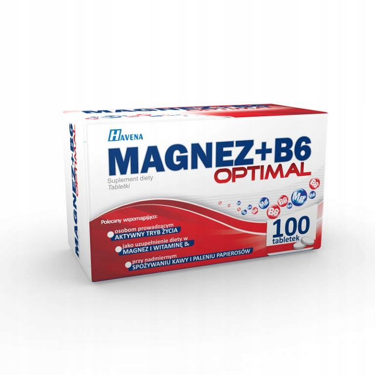 Magnez + B6 Optimal 100 tabletek x 680 mg - 11816433039 - oficjalne ...