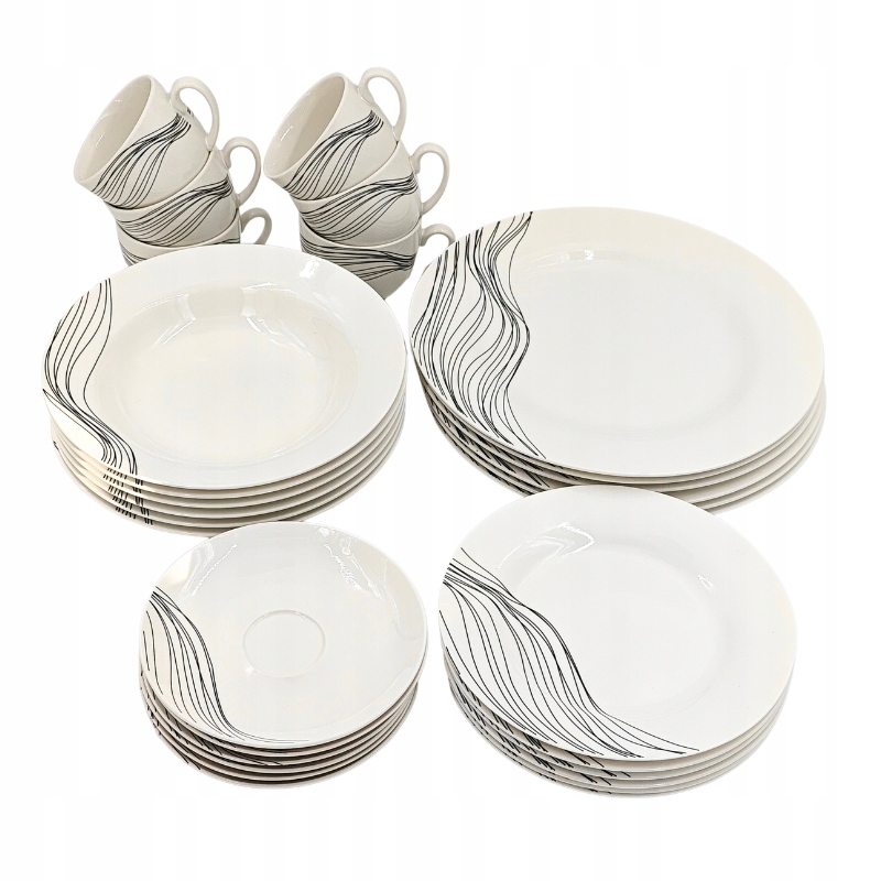 WAVE NBC - zestaw obiadowo-kawowy 6/30 OUTLET (-50%) - 14713078144 ...