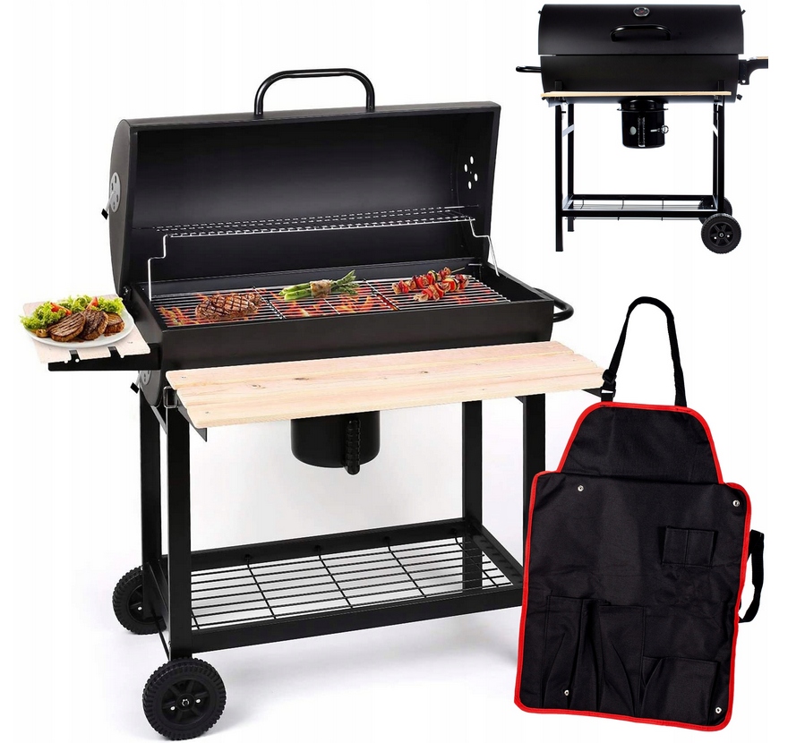 GRILL WĘGLOWY OGRODOWY BECZKA POKRYWA POPIELNIK - 13426961908 ...