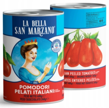 Włoskie Pomidory obrane SAN MARZANO PELATI - 400 g - 11888317728 ...