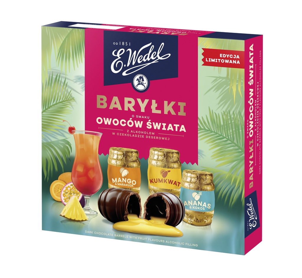 Cukierki Baryłki czekoladowe E. Wedel 200g - 13448957162 - oficjalne ...