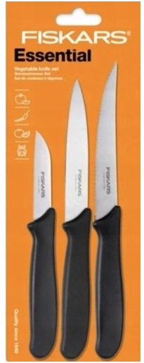 3w1 FISKARS ESSENTIAL Noże do warzyw - 13429210623 - oficjalne archiwum Allegro