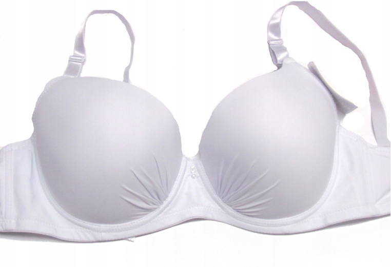 BIUSTONOSZ STANIK 75D biały gładki Linaise SUPER! - 11526497024 ...