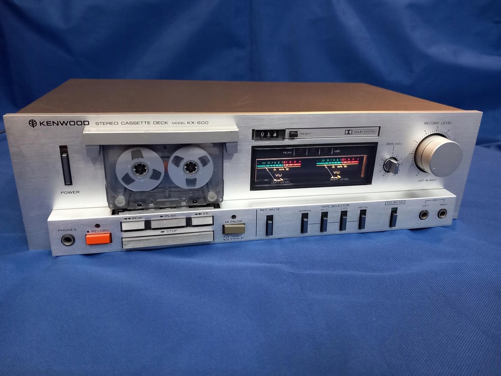 Magnetofon kasetowy KENWOOD KX-600 srebrny - 13095158238 - oficjalne ...