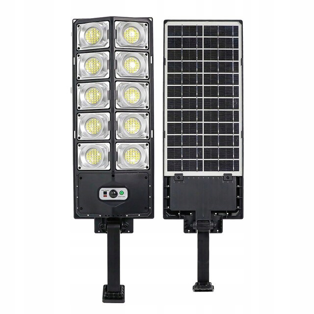 LAMPA LATARNIA ULICZNA SOLARNA 800W+PILOT + UCHWYT - 12326884859 - oficjalne archiwum Allegro